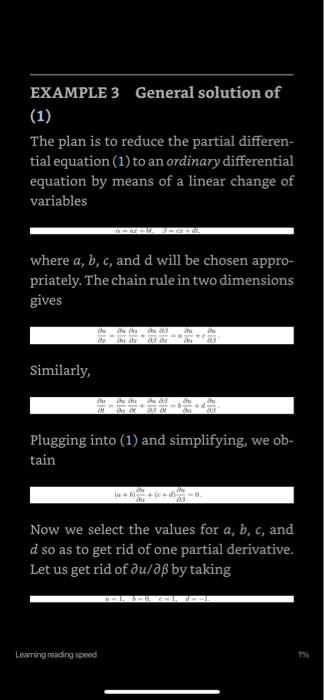 Solved EXAMPLE 3 General solution of (1) The plan is to | Chegg.com
