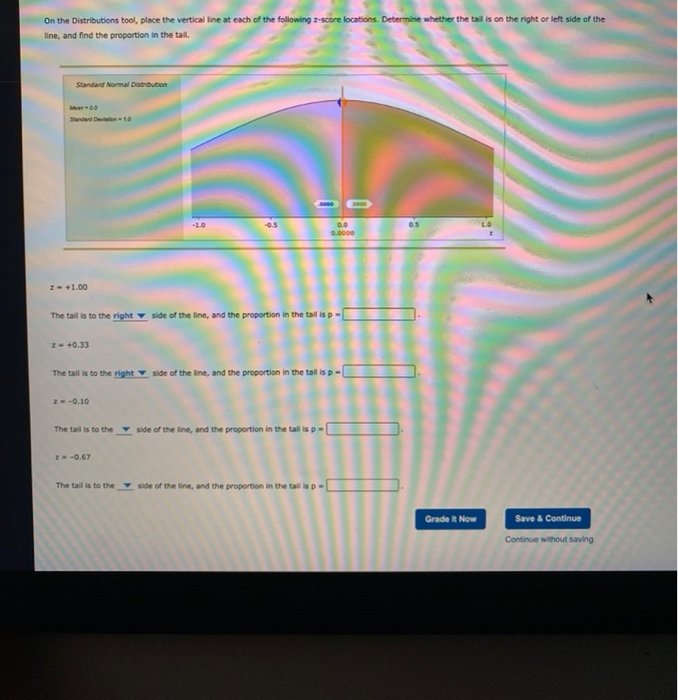 Solved On the Distributions tool, place the vertical line at | Chegg.com