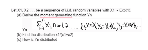 Solved Let x1,x2dots be a sequence of i.i.d. ﻿random | Chegg.com