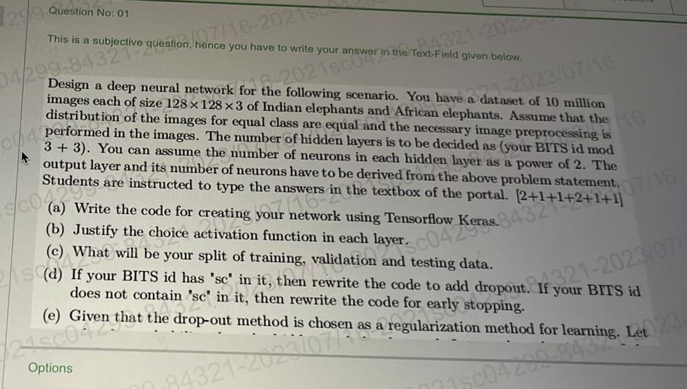Solved Design a deep neural network for the following | Chegg.com