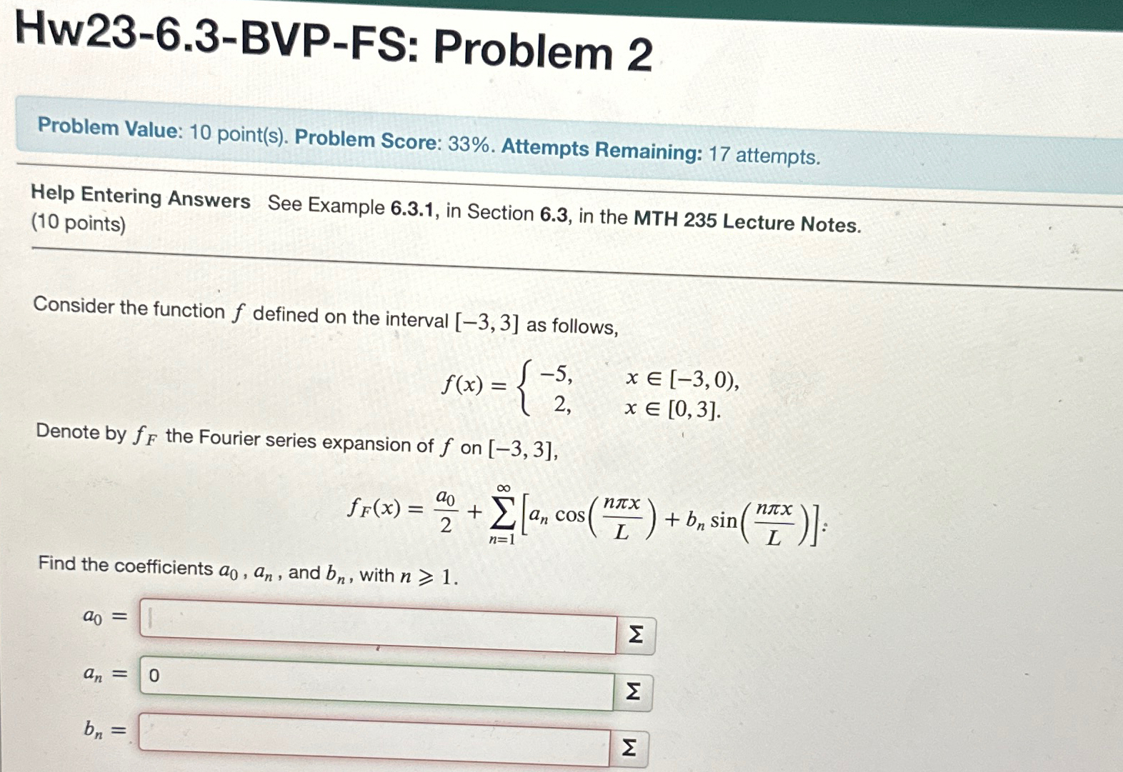 Solved Hw23-6.3-BVP-FS: Problem 2Problem Value: 10 | Chegg.com