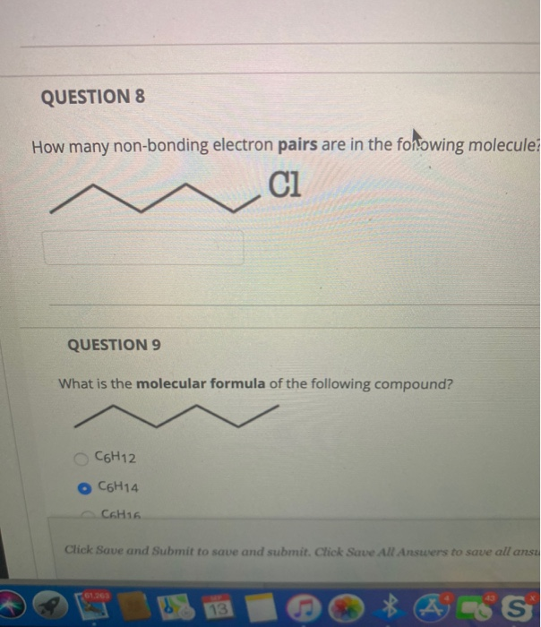 Solved QUESTION 8 How many non-bonding electron pairs are in | Chegg.com