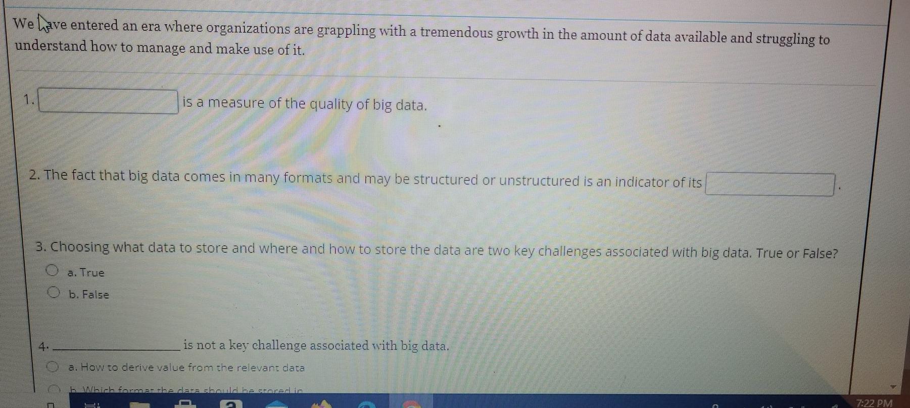 Solved We have entered an era where organizations are | Chegg.com