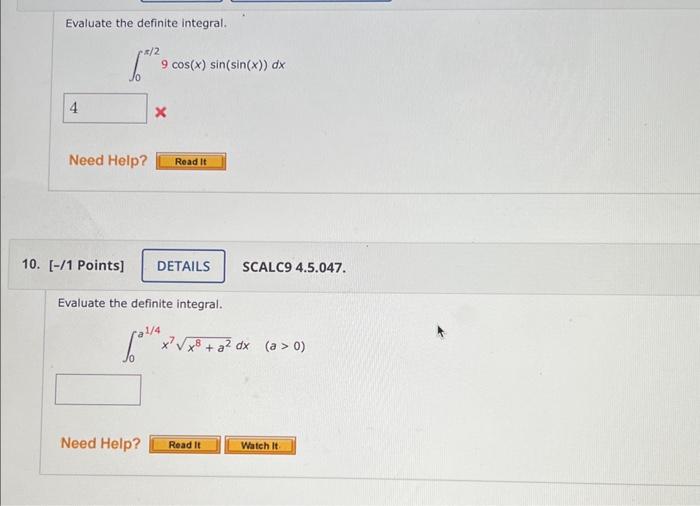 Solved Evaluate the definite integral. | Chegg.com