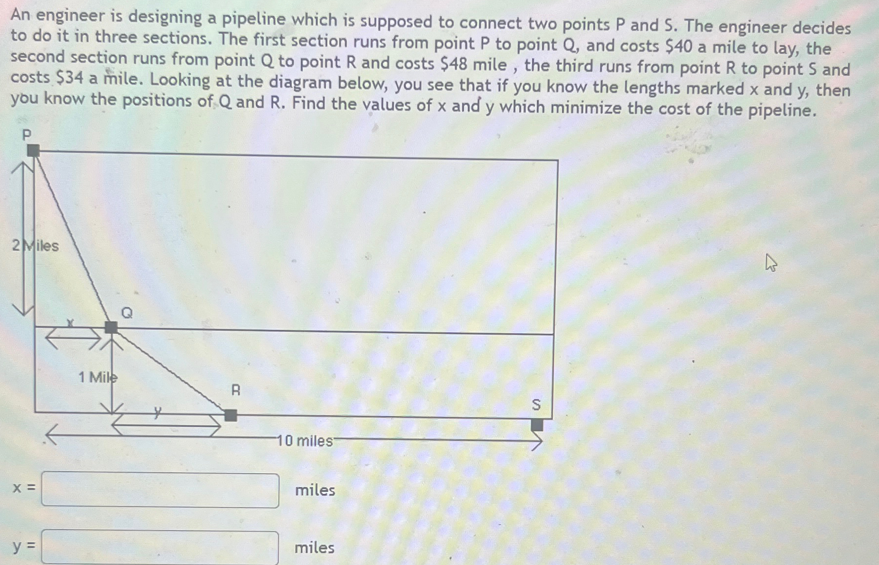 Solved An engineer is designing a pipeline which is supposed | Chegg.com