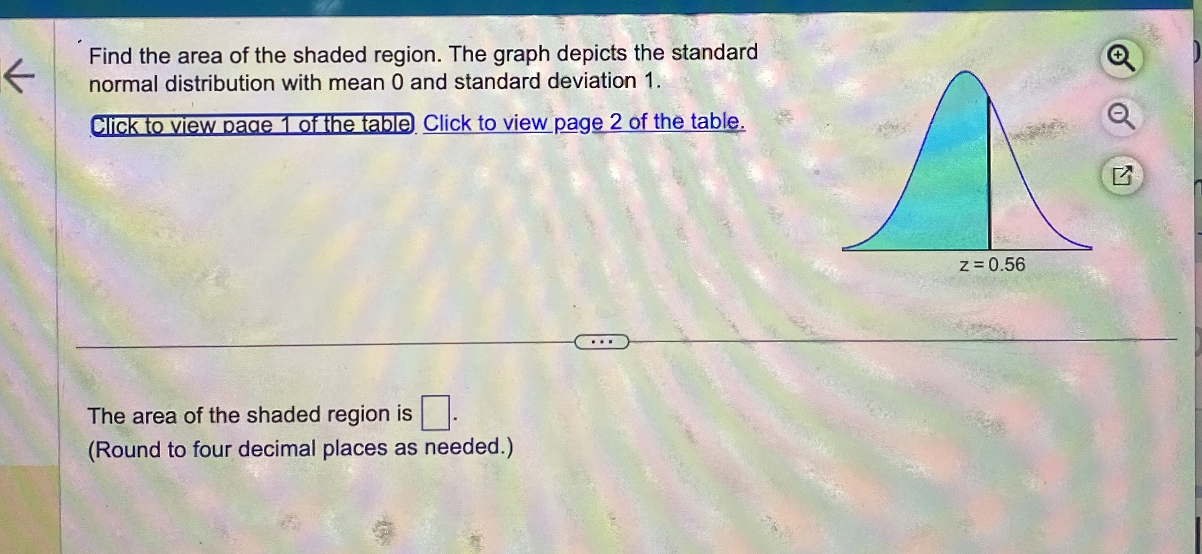 Solved Find the area of the shaded region. The graph depicts | Chegg.com