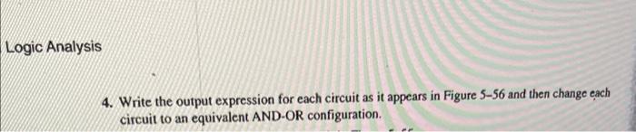 Solved 4 Write The Output Expression For Each Circuit As It