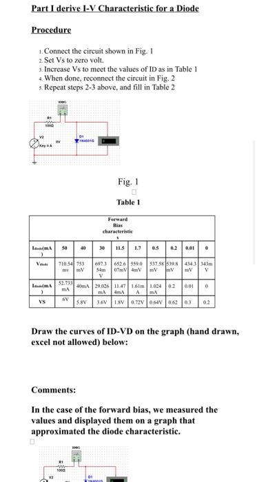 Procedure 1. Connect the circuit shown in Fig. I 2. | Chegg.com