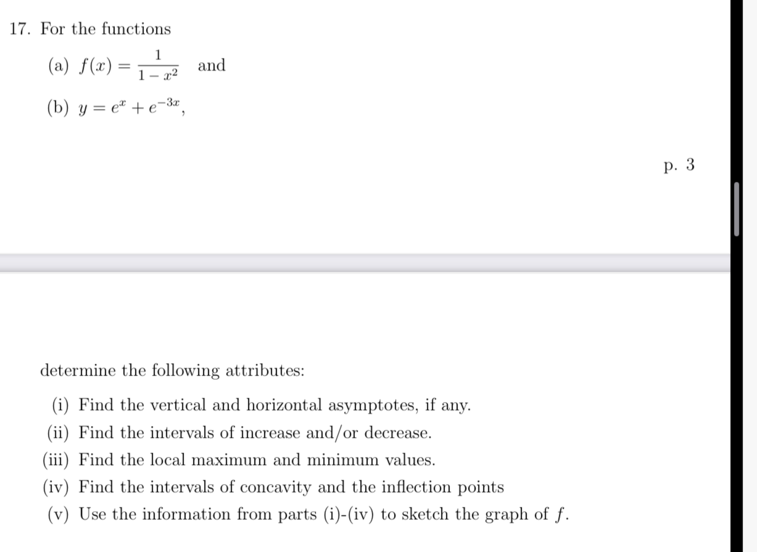 Solved For the functions(a) f(x)=11-x2 | Chegg.com