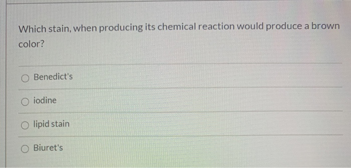 Solved If you wanted to test for proteins as collagen, which | Chegg.com