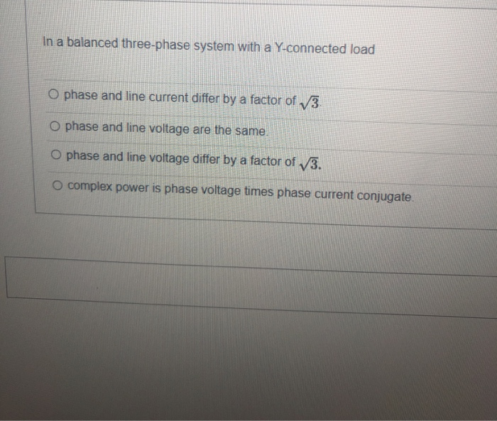 Solved In a balanced three-phase system with a Y-connected | Chegg.com