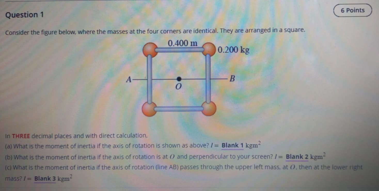 Solved Question 1Consider the figure below, where the masses | Chegg.com