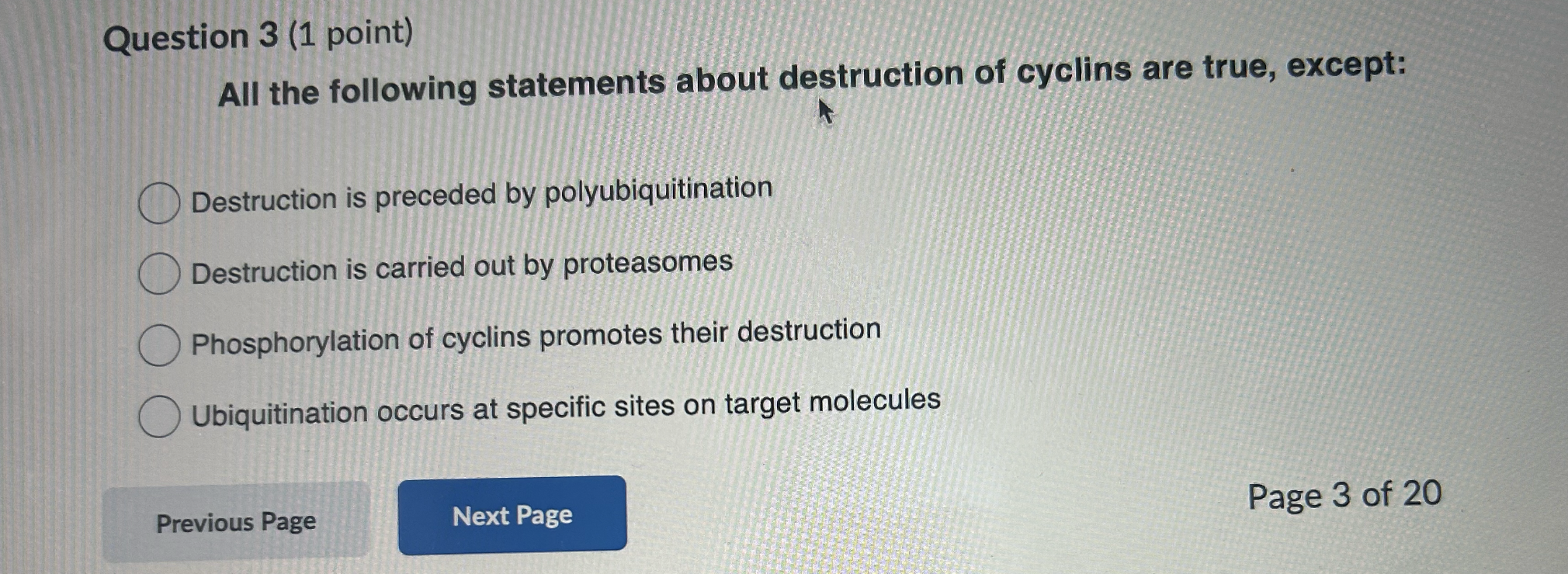 Question 3 (1 ﻿point)All the following statements | Chegg.com