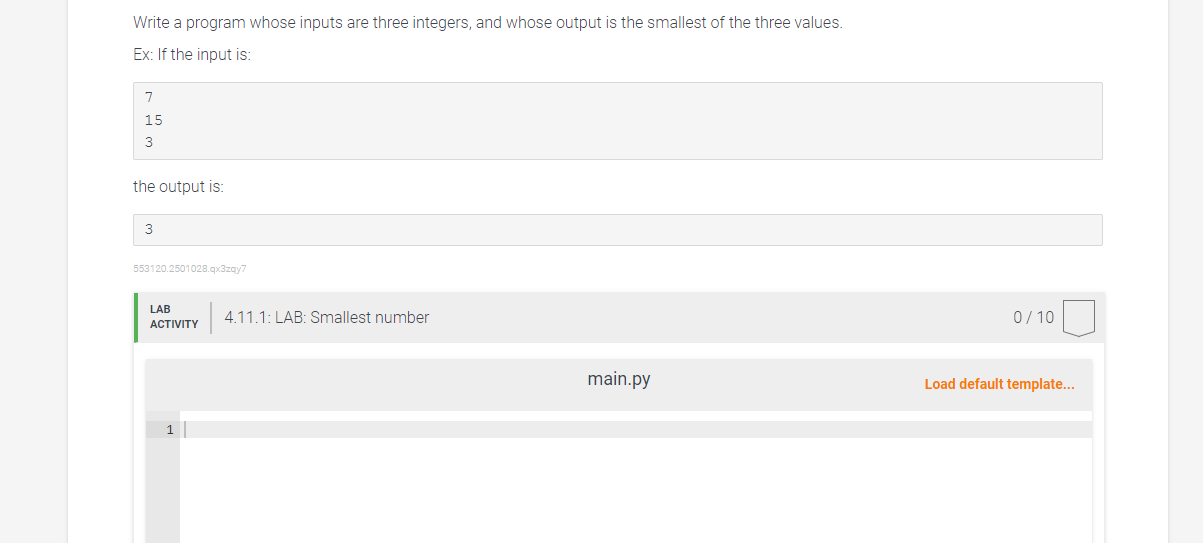 Solved Write A Program Whose Inputs Are Three Integers And