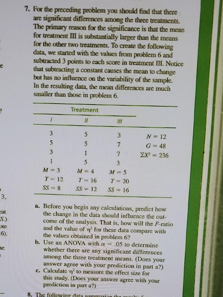 Solved 7. For the preceding problem you should find that | Chegg.com
