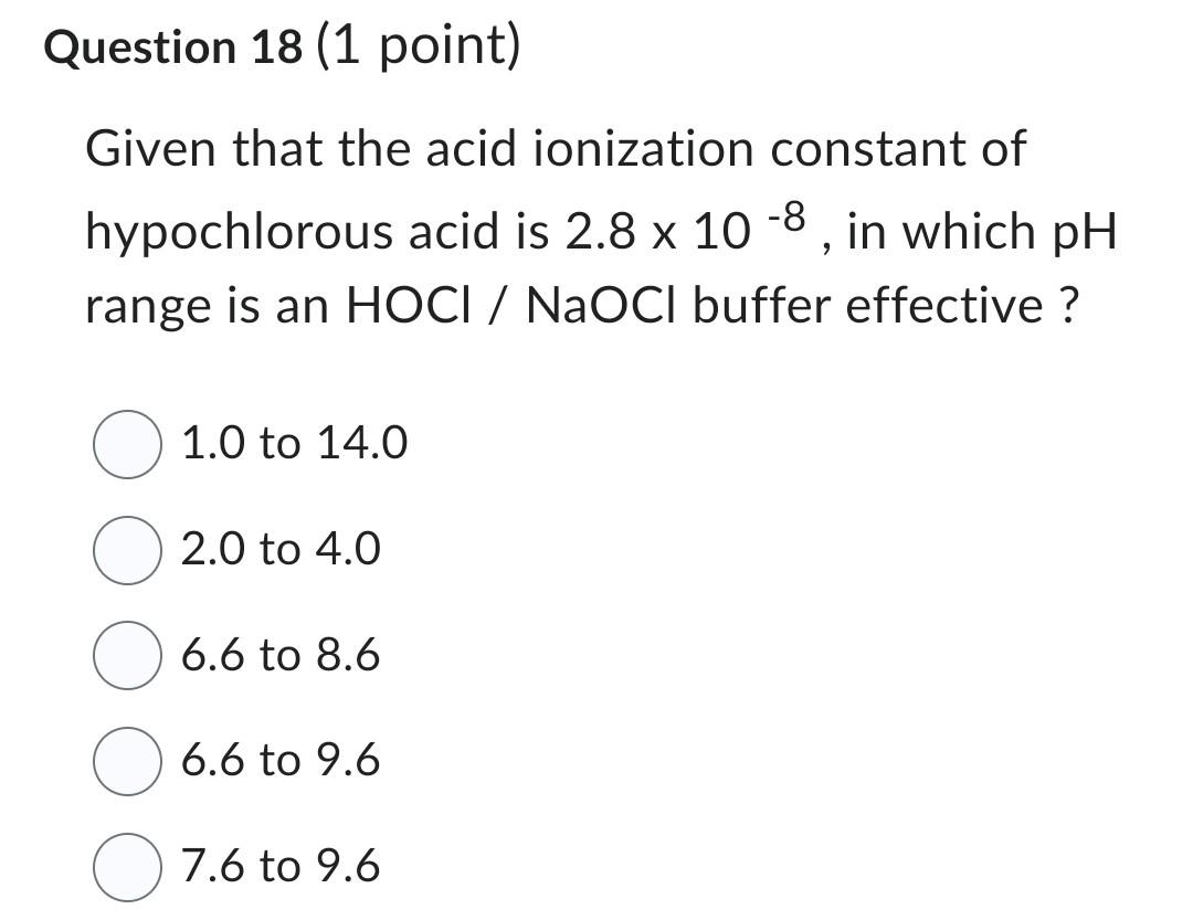 Solved Given that the acid ionization constant of | Chegg.com