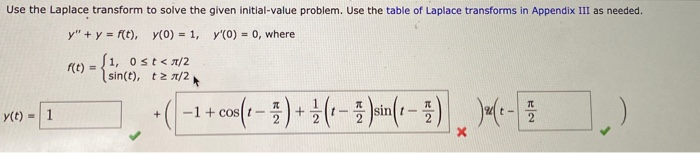 Solved Use the Laplace transform to solve the given | Chegg.com