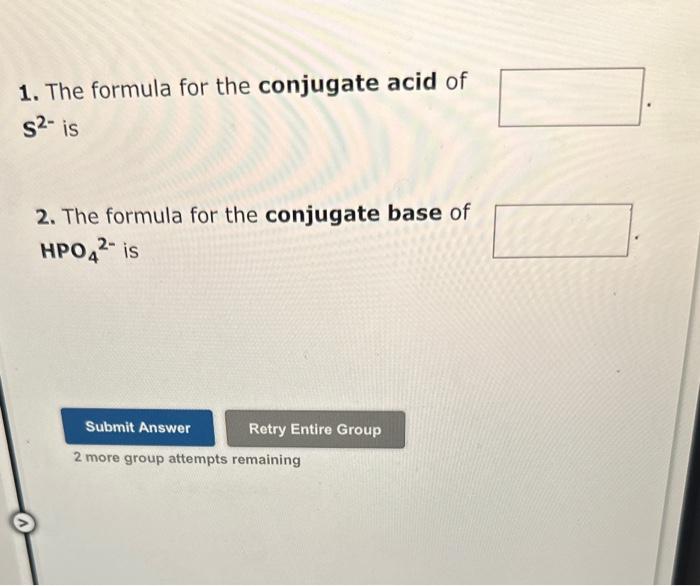 Solved 1. The formula for the conjugate base of H2C6H6O6 is | Chegg.com