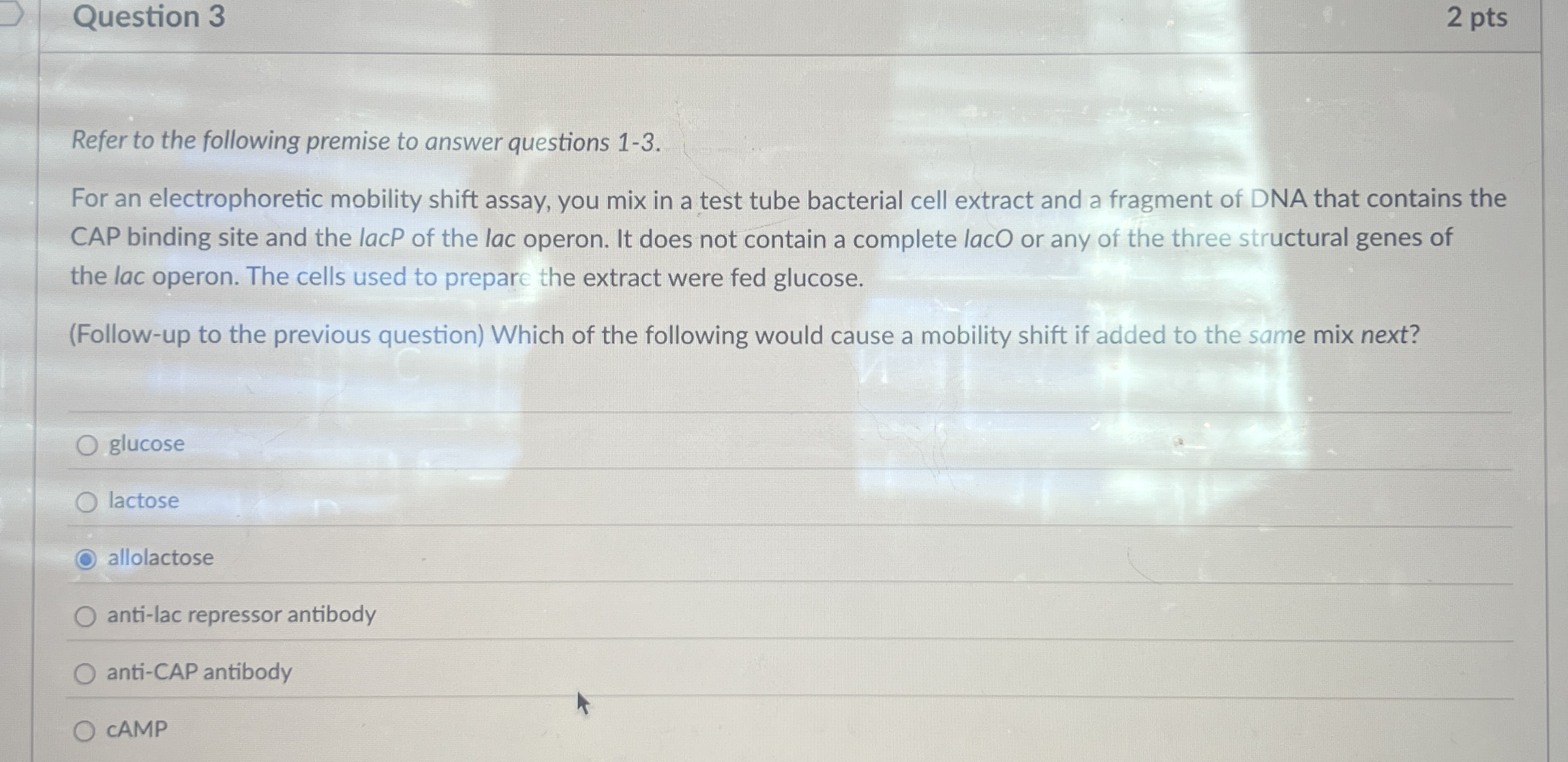 Solved Question 32 ﻿ptsRefer to the following premise to | Chegg.com