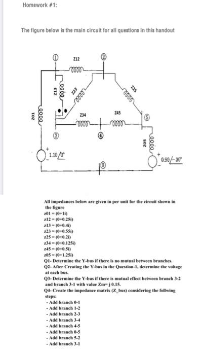Solved Homework #1: The figure below is the main circuit for | Chegg.com