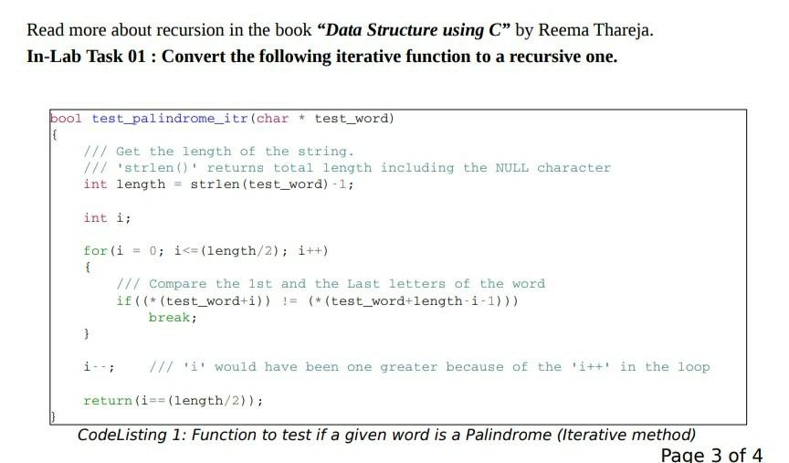 Read more about recursion in the book “Data Structure | Chegg.com