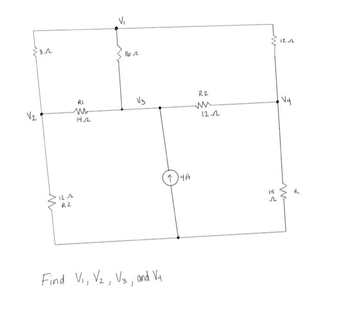 Solved Find V1,V2,V3, and V4 | Chegg.com Solved Find V1,V2,V3, and V4 | Chegg.com