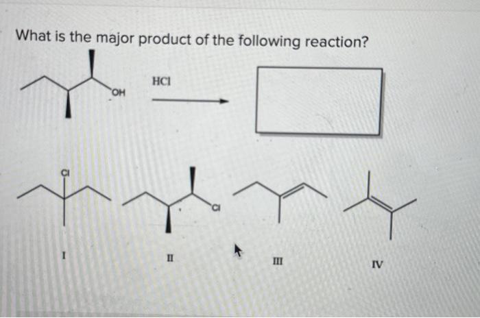 Solved Determine The Product S Of The Following Reaction I