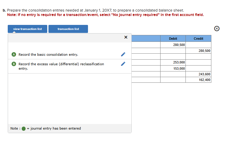 Solved Exercise 5-12 (Algo) ﻿Consolidation Following Three | Chegg.com