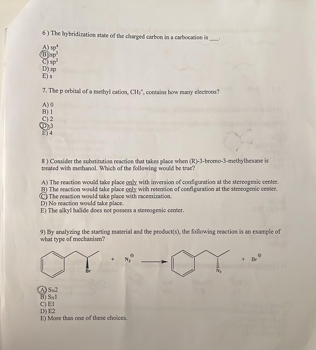 Solved CH3ON CH3OH ? CH3 Br H H OCH CH30 H d CH3 OCH3 CH3 H | Chegg.com