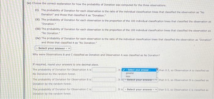 Solved B Compute The Values Of Accuracy Sensitivity 