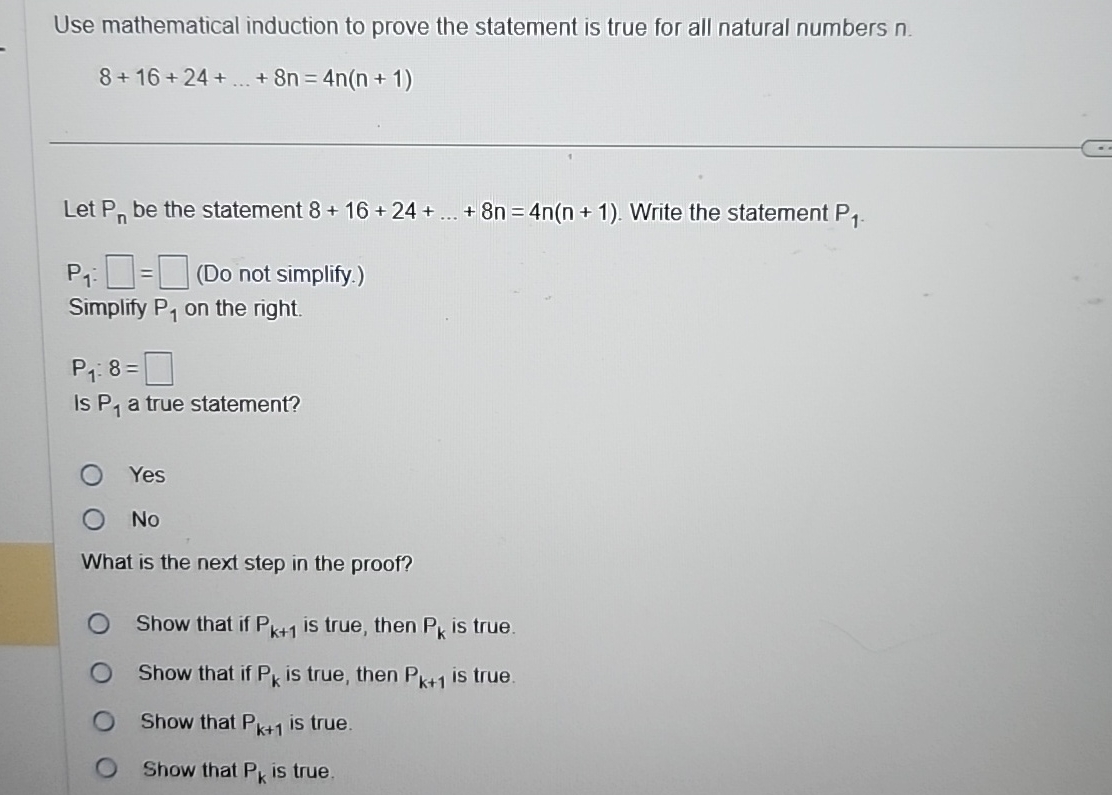 Use mathematical induction to prove the statement is | Chegg.com