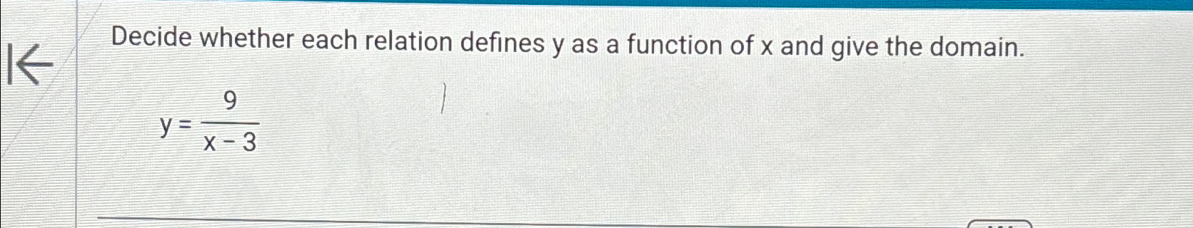 Solved Decide whether each relation defines y ﻿as a function | Chegg.com
