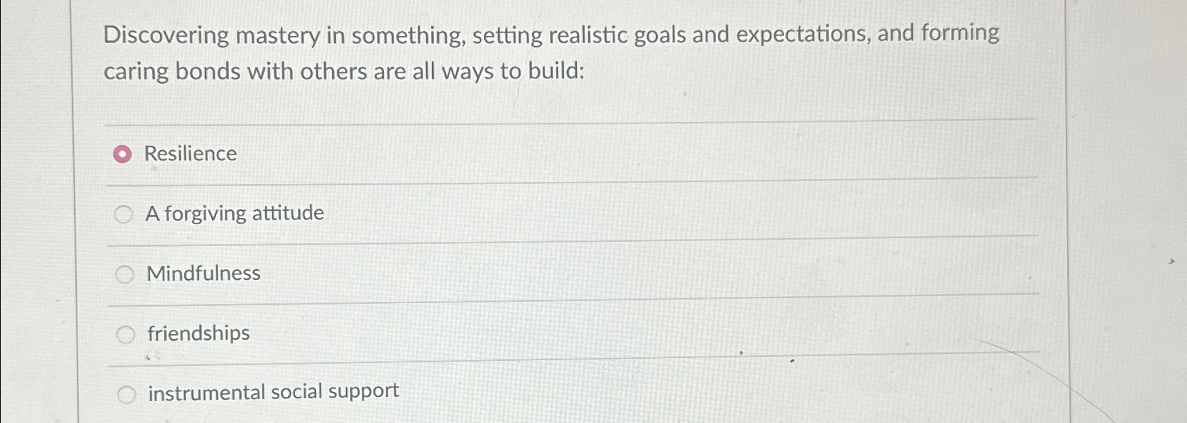 Solved Discovering mastery in something, setting realistic | Chegg.com