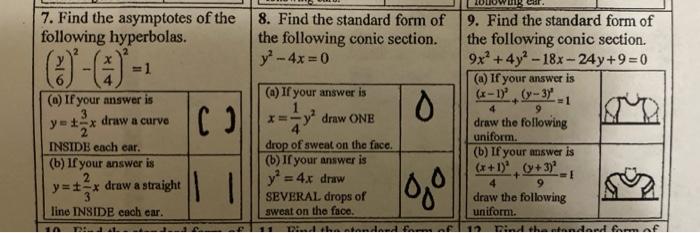 Solved please show all steps and formulas to conics? | Chegg.com