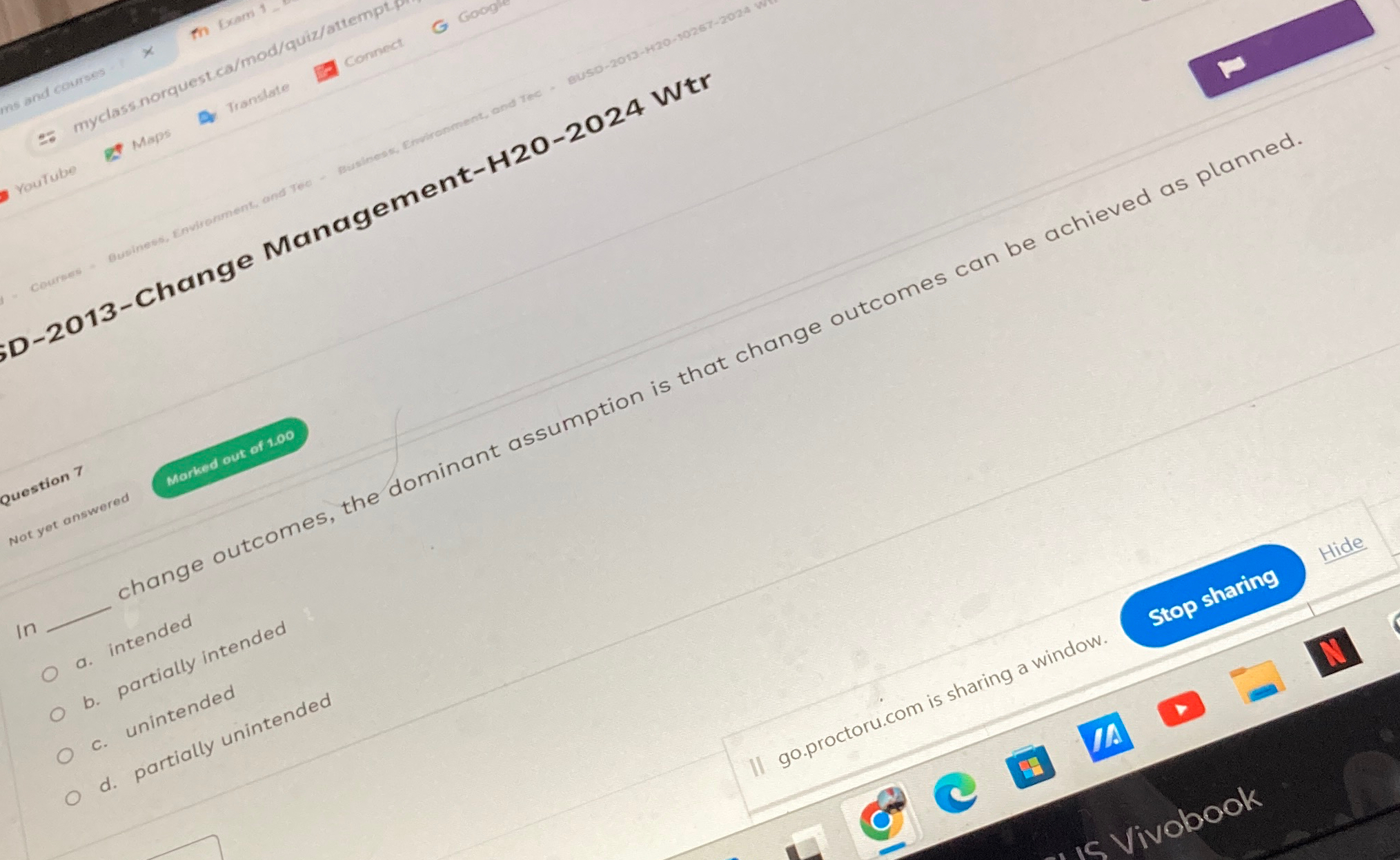 Solved Management-H2O-2024 ﻿Wtr Hide a. ﻿intendedb. | Chegg.com