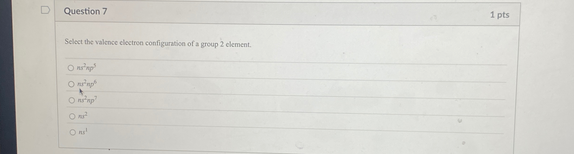 High Quality SOLUTION Question 71 ﻿ptsSelect the valence electron | Chegg.com