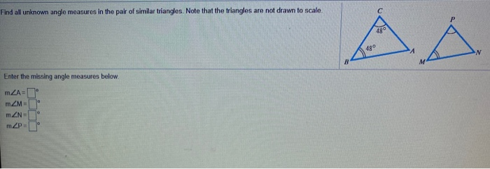 Solved Find all unknown angle measures in the pair of | Chegg.com