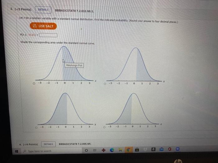 Solved 3. (-12 points) DETAILS BBBASICSTAT8 7.2.033.MI.S. | Chegg.com Solved 3. (-12 points) DETAILS BBBASICSTAT8 7.2.033.MI.S. | Chegg.com