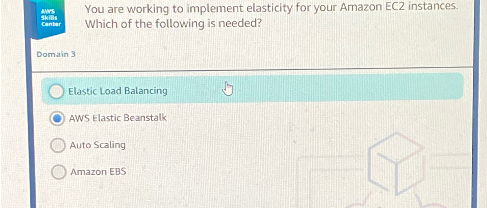 Solved You are working to implement elasticity for your | Chegg.com