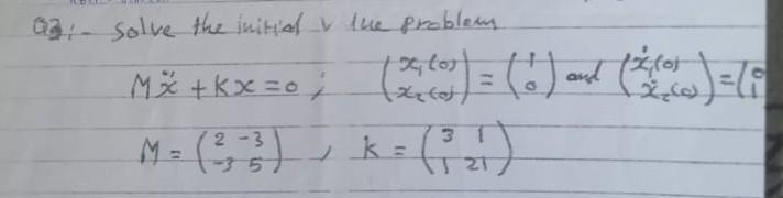 Solved Q3:- solve the initial v the problem | Chegg.com