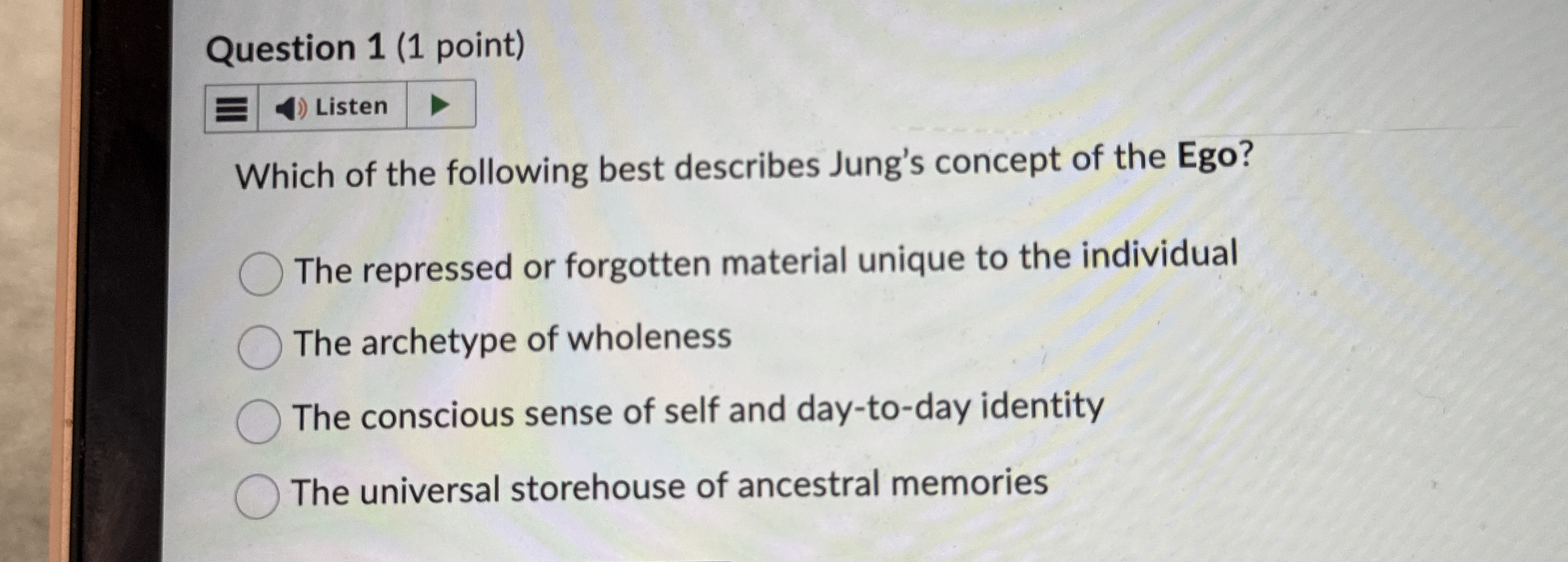 Question 1 (1 ﻿point)EWhich of the following best | Chegg.com