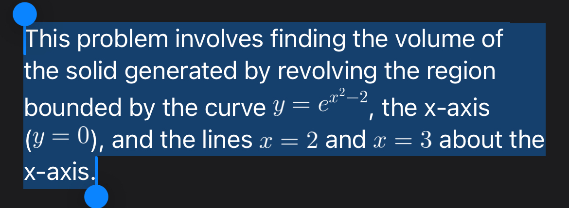 Solved This problem involves finding the volume ofthe solid | Chegg.com