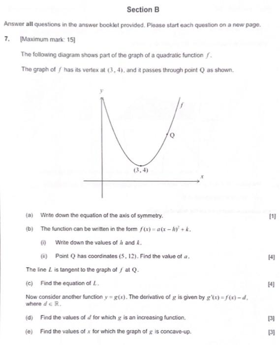 Solved Answer all questions in the answer booklet provided. | Chegg.com