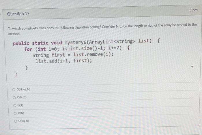 Solved To Which Complexity Class Does The Following 