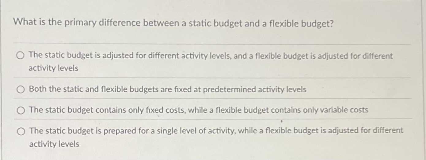 Solved What is the primary difference between a static | Chegg.com