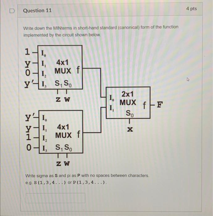 Solved Write down the MINterms in short-hand standard | Chegg.com