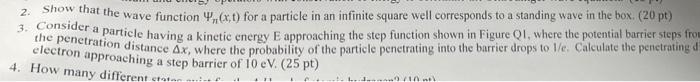 Solved 2. Show that the wave function ( Psi_{n}(x, | Chegg.com