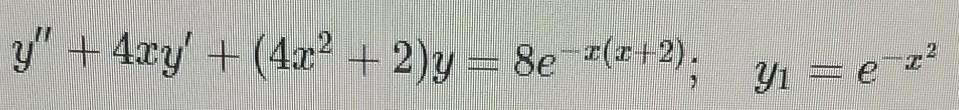 Solved find the general solution, given that y1 satisfies | Chegg.com