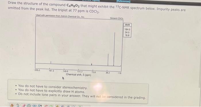 Solved Draw the structure of the compound C4H8O2 that might | Chegg.com