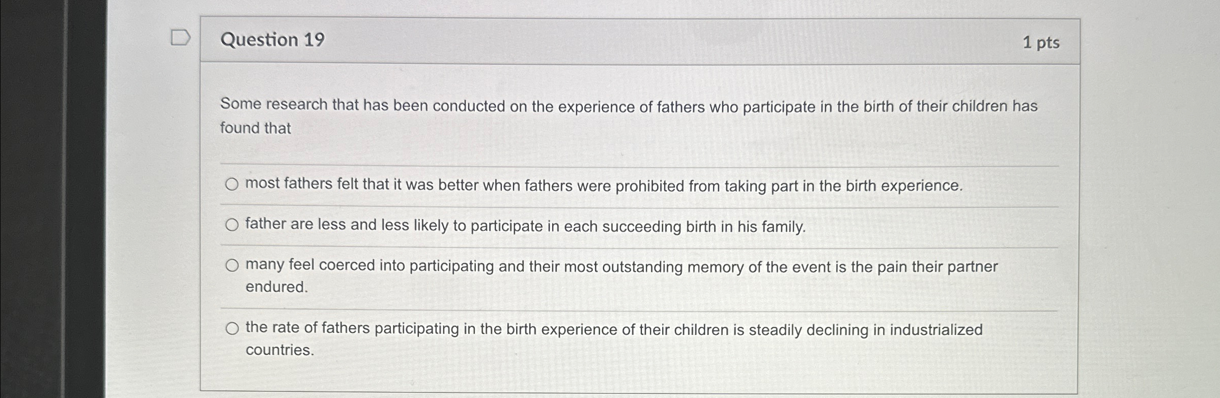 Solved Question 191 ﻿ptsSome research that has been | Chegg.com